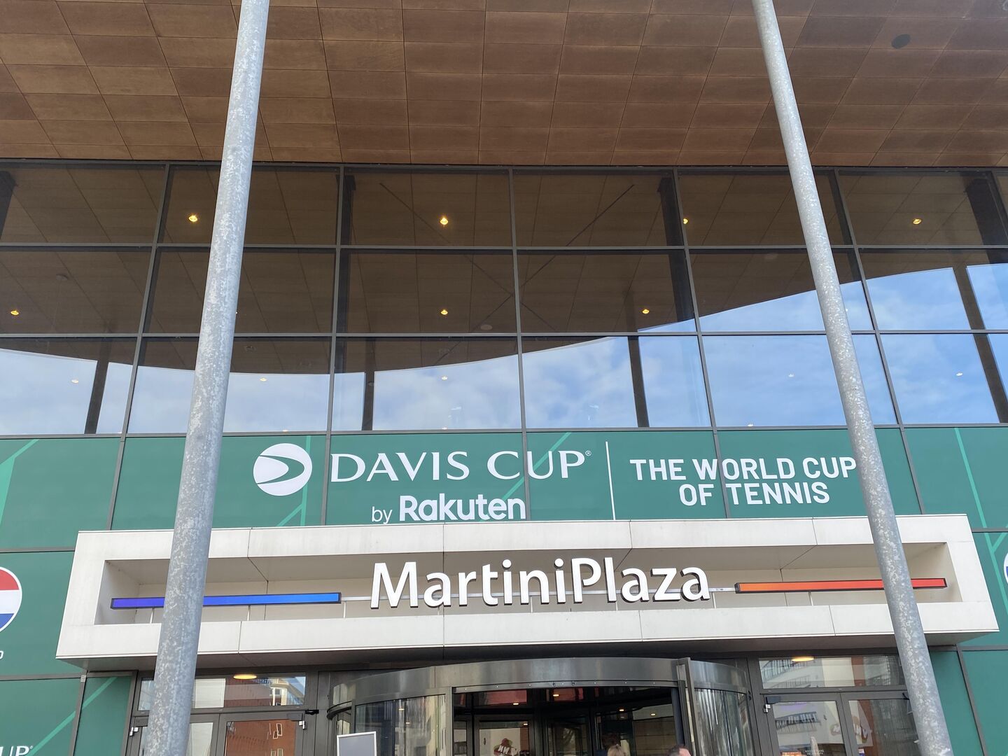Davis Cup scoort in Martiniplaza